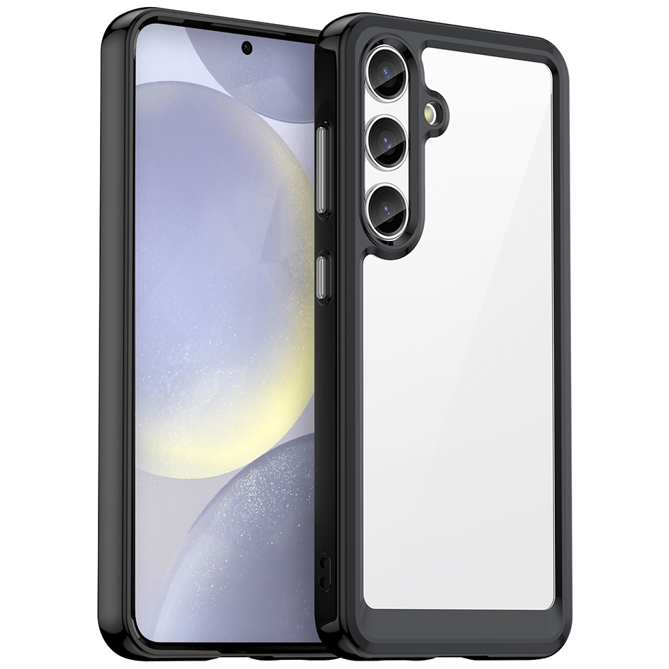 Hybrid Acrylic Shockproof Case for Samsung Galaxy S24+ (Black)