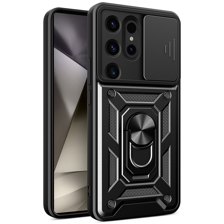 Heavy Duty Slide Case for Samsung Galaxy S24 Ultra (Black)