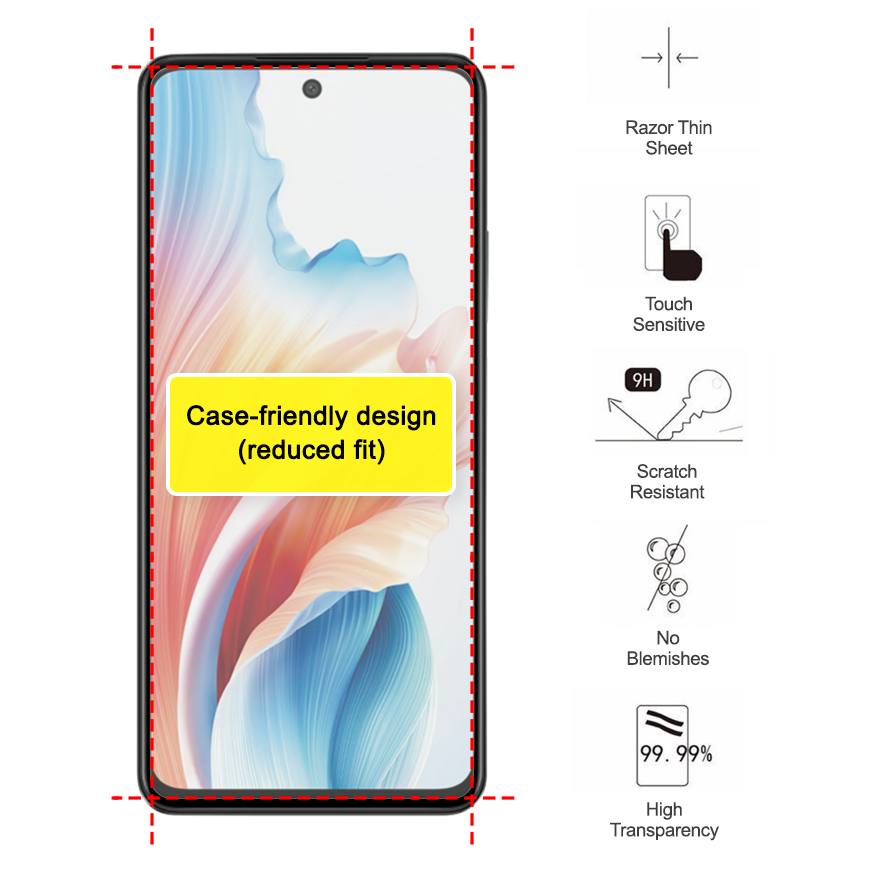 Tempered Glass Screen Protector for Oppo A79 5G