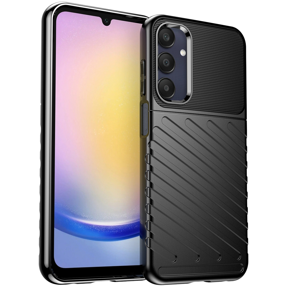 Flexi Thunder Shockproof Case for Samsung Galaxy A25 5G (Black)