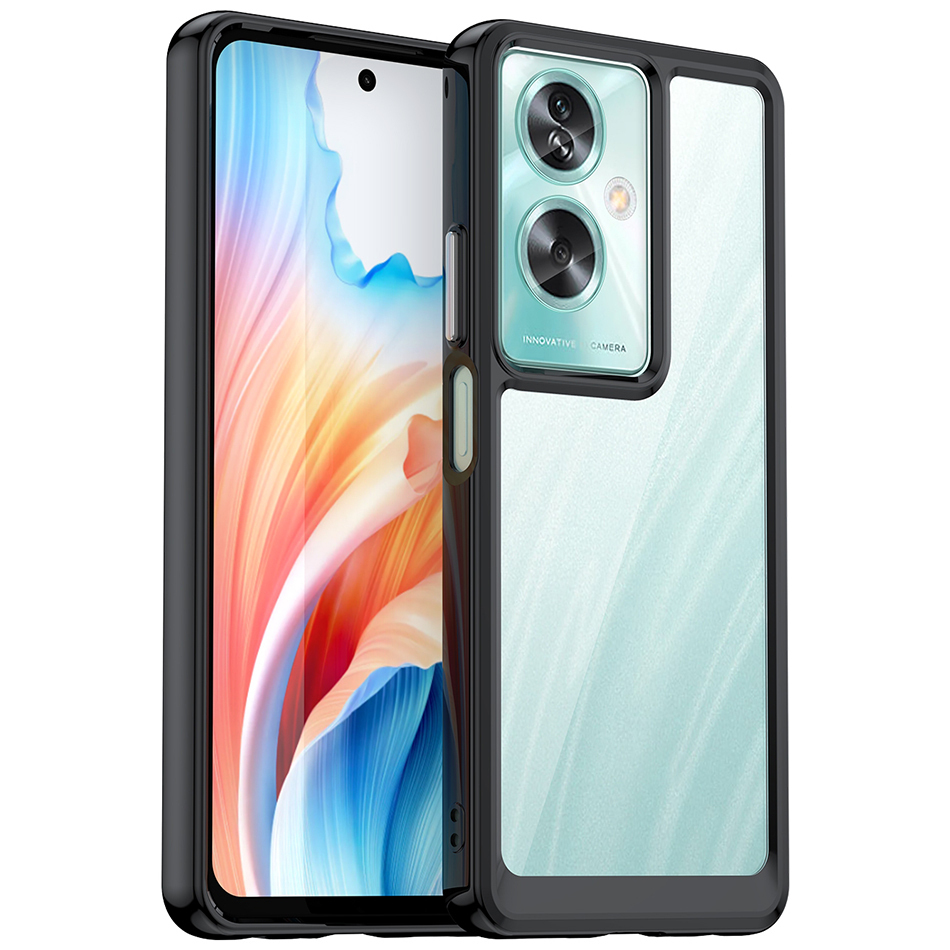 Hybrid Acrylic Shockproof Case for Oppo A79 5G (Black)