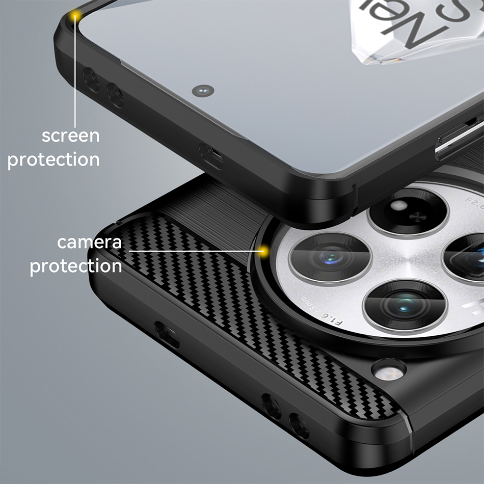 Flexi Slim Carbon Fibre Case for OnePlus 12 (Black)