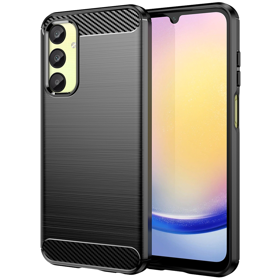 Flexi Slim Carbon Fibre Case for Samsung Galaxy A25 5G (Black)
