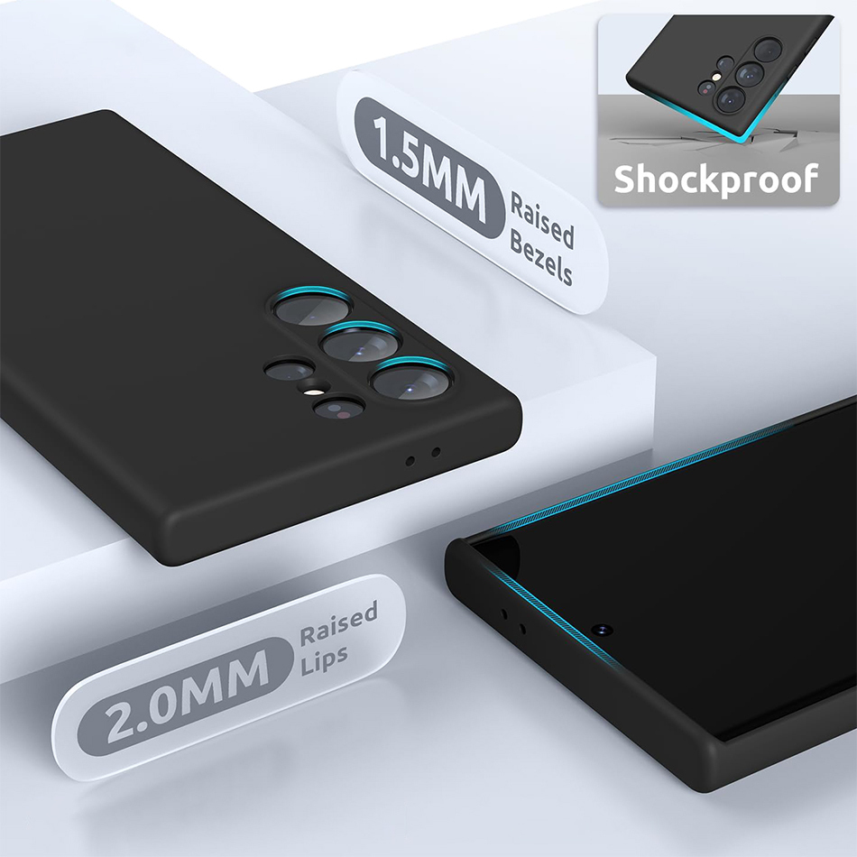 Flexi Stealth Silicone Case for Samsung Galaxy S24 Ultra (Black)