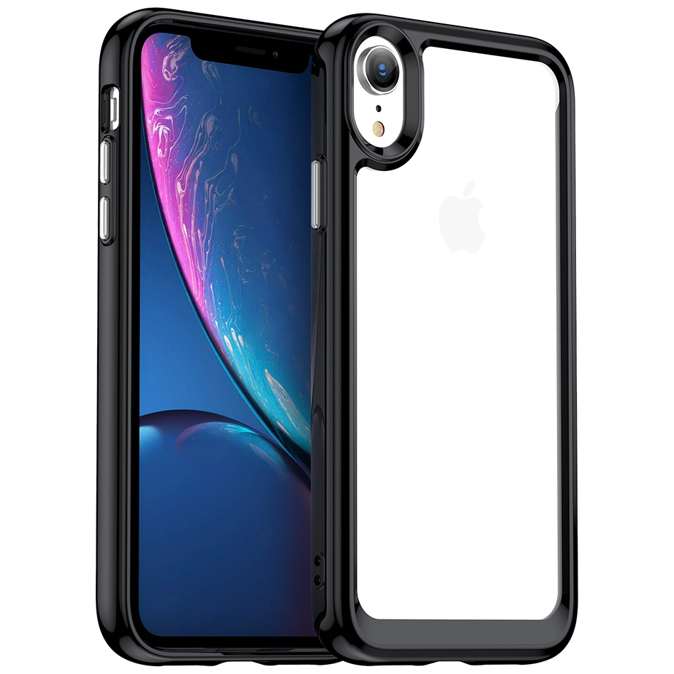 Hybrid Acrylic Shockproof Case for Apple iPhone XR (Black)