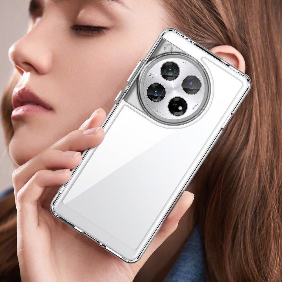 Hybrid Acrylic Shockproof Case for OnePlus 12 (Clear)
