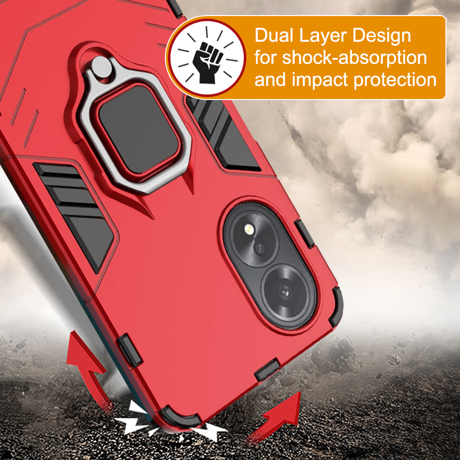 Slim Armour Shockproof Case For Oppo A A G Red