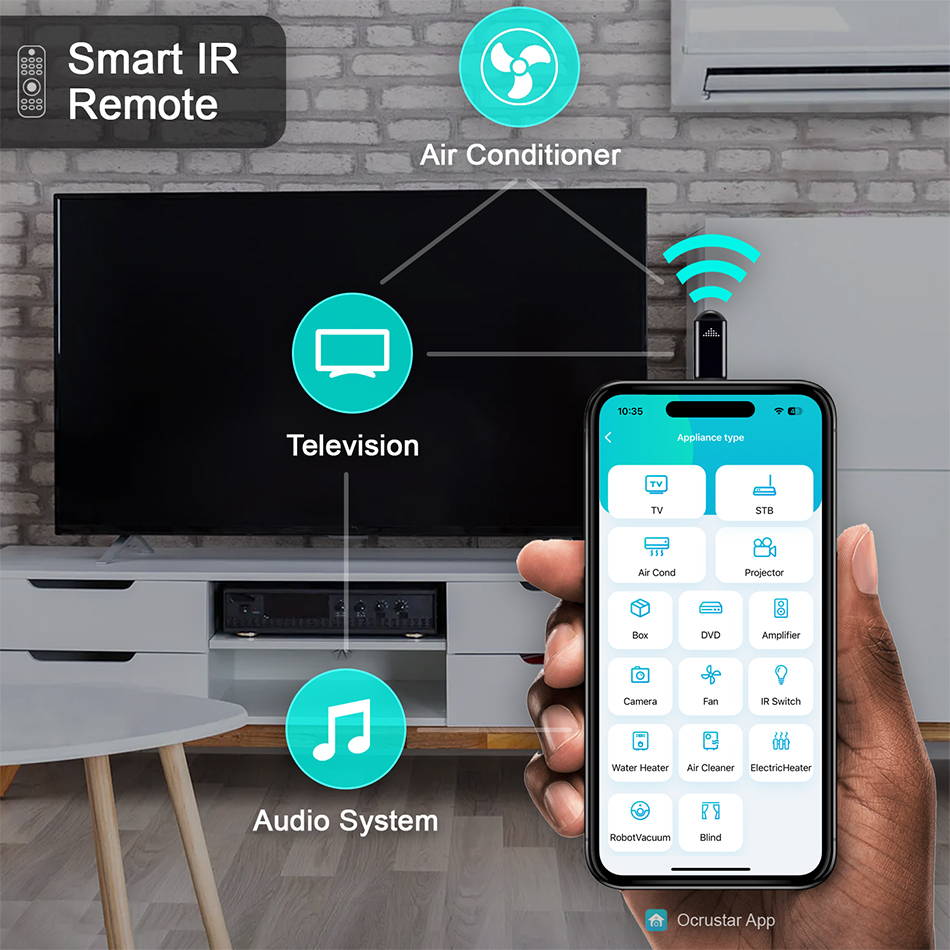 Smart IR Infrared TV Remote Air Conditioner Controller for iPhone