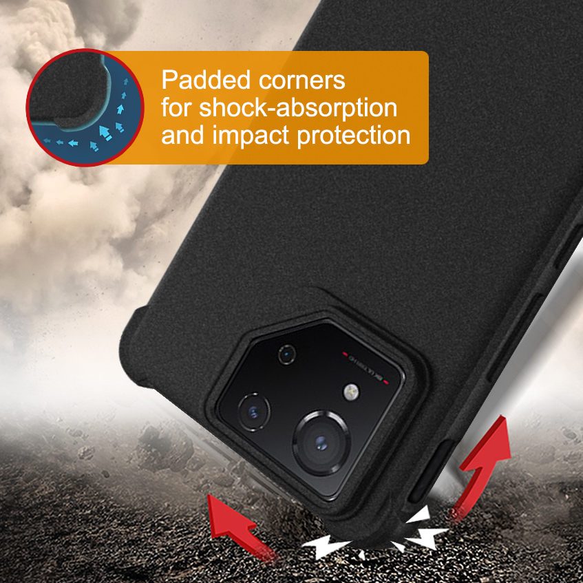 Imak Flexi Shock Sandy Case for Asus ROG Phone 8 / 8 Pro (Black)