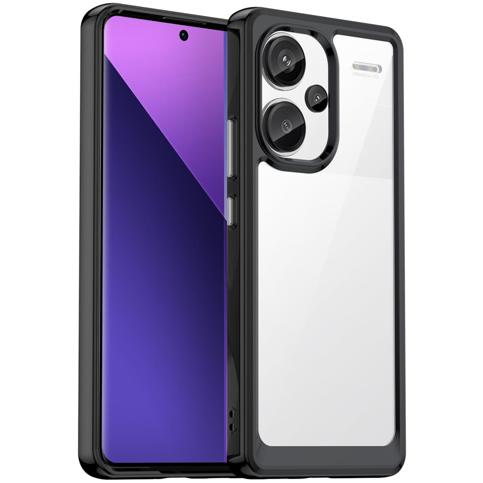 Hybrid Shockproof Case for Xiaomi Redmi Note 13 Pro+ (Black)