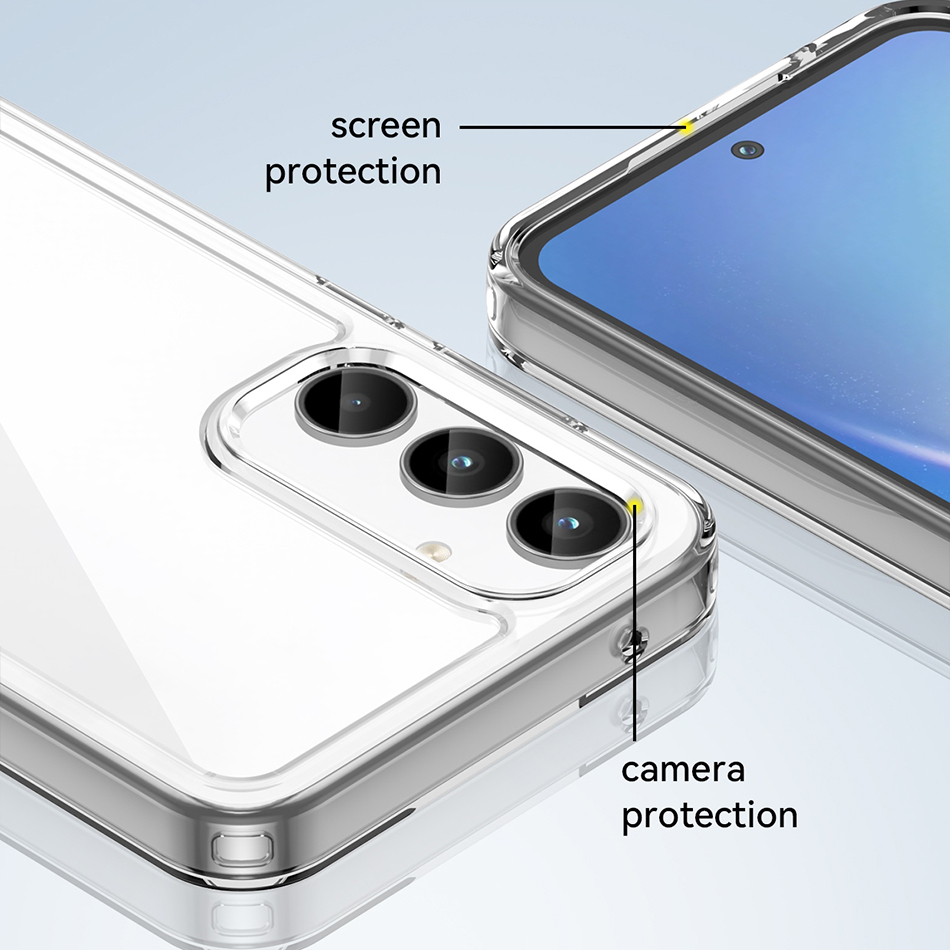 Hybrid Acrylic Shockproof Case for Samsung Galaxy A35 5G (Clear)