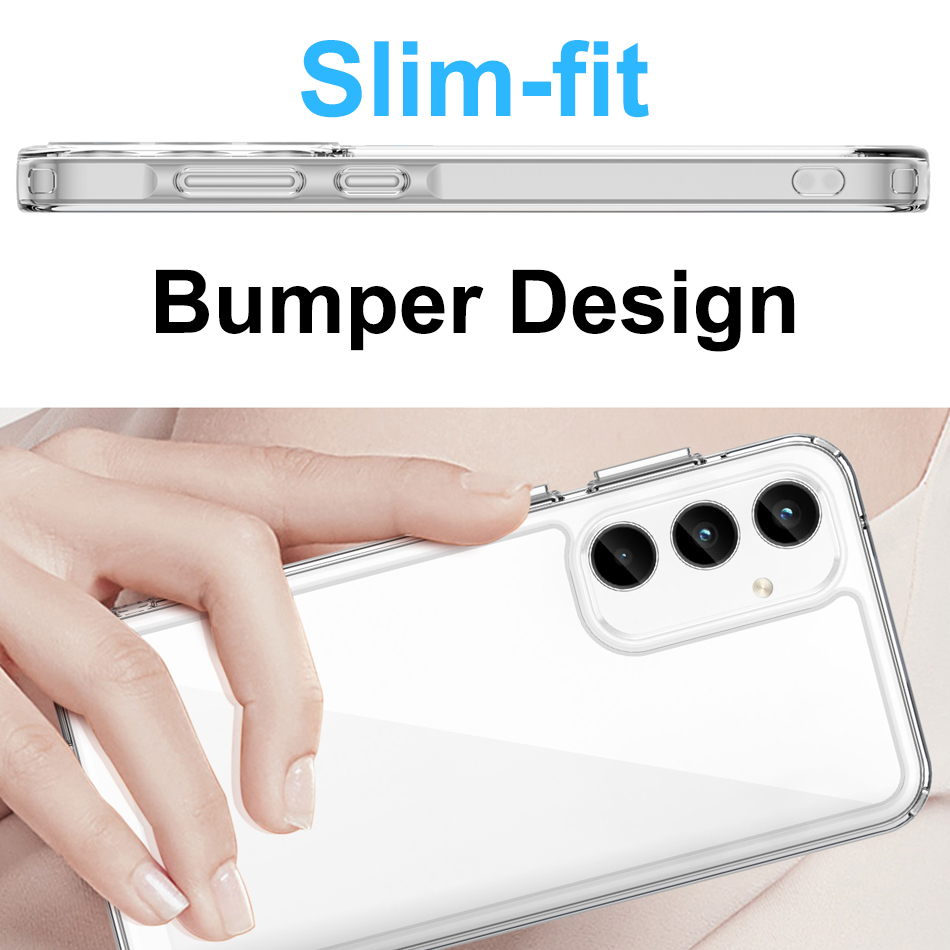 Hybrid Acrylic Shockproof Case for Samsung Galaxy A35 5G (Clear)