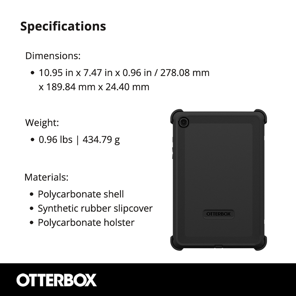 OtterBox Defender Case for Samsung Galaxy Tab A9+