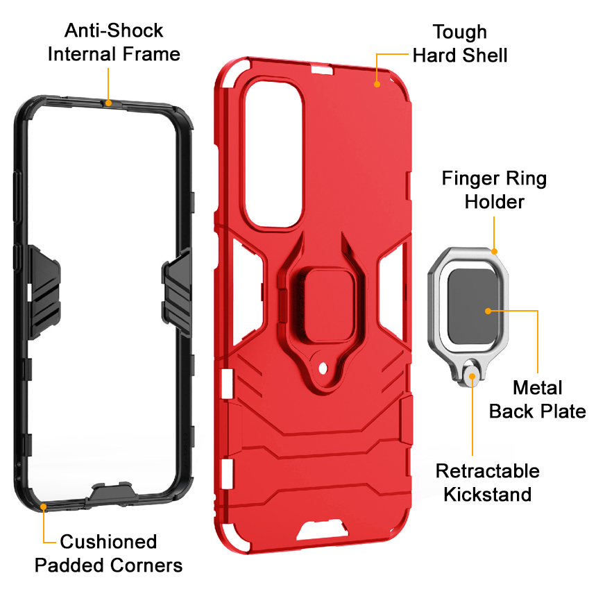 Slim Armour Shockproof Case for Samsung Galaxy A35 5G (Red)