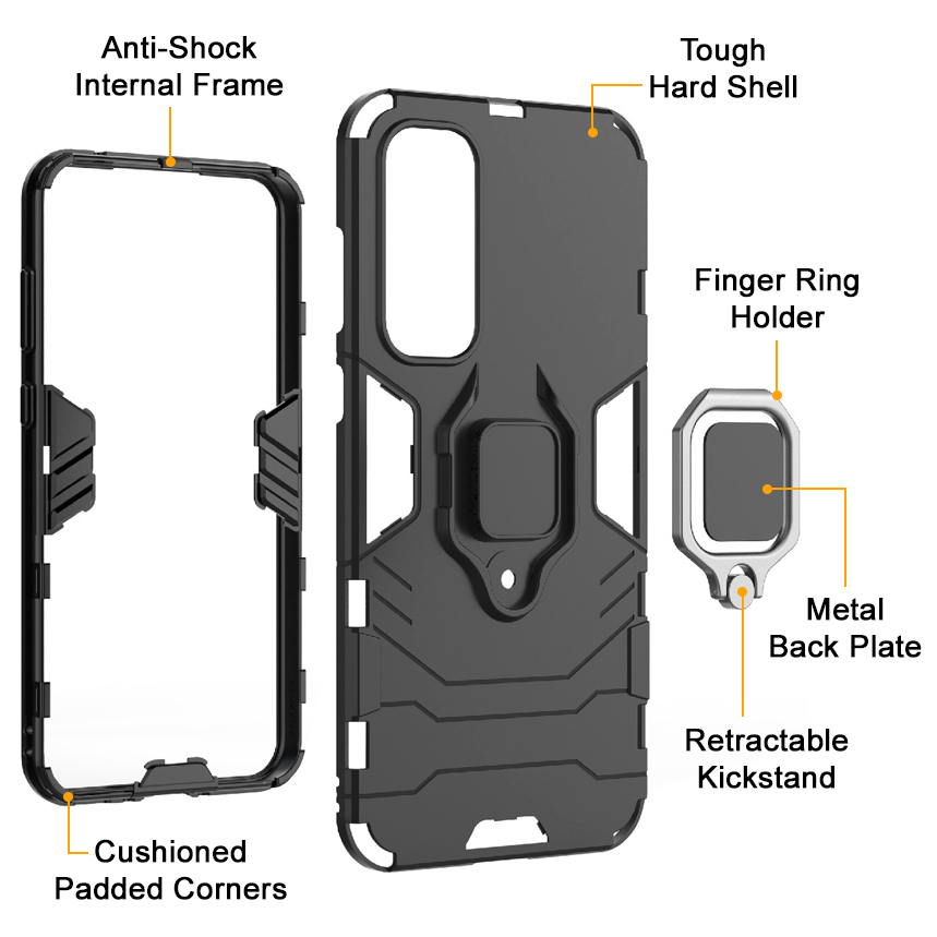 Slim Armour Shockproof Case for Samsung Galaxy A55 5G (Black)