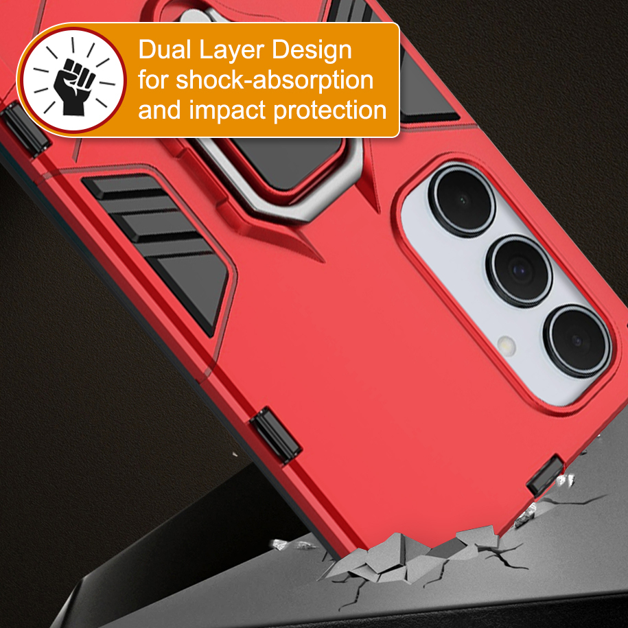 Slim Armour Shockproof Case for Samsung Galaxy A55 5G (Red)