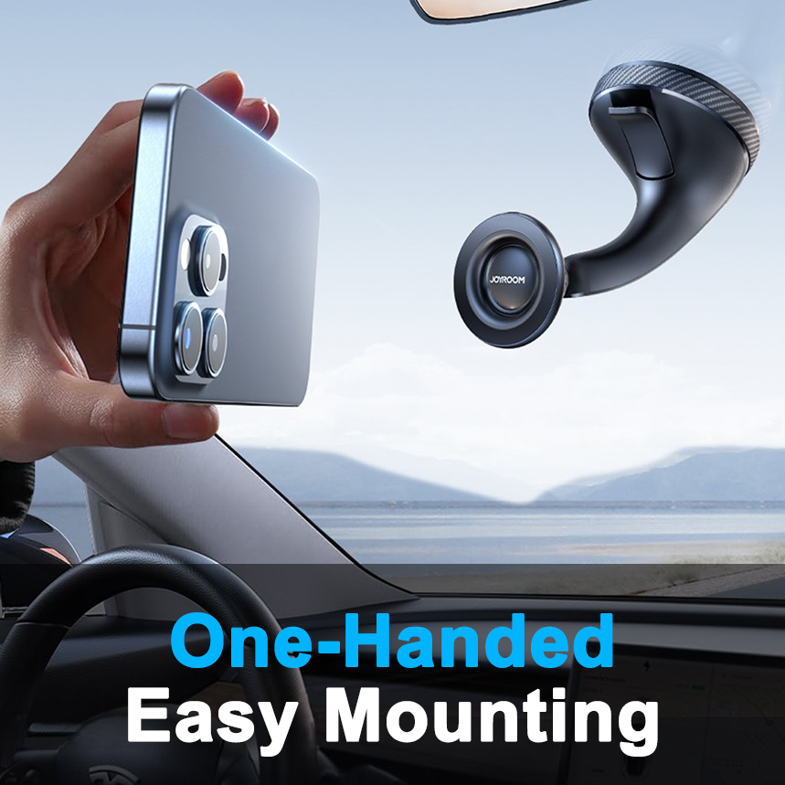 Joyroom (MagSafe) Magnetic Ring Suction Cup Car Mount Holder