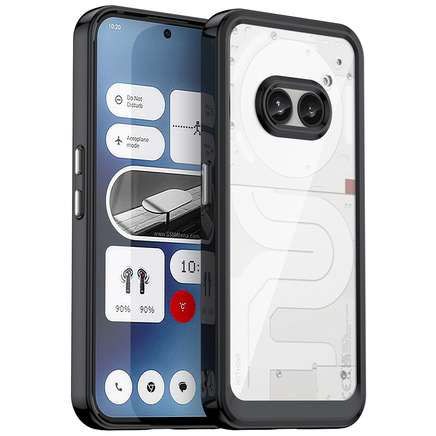 Hybrid Acrylic Shockproof Case for Nothing Phone (2a) Plus Black