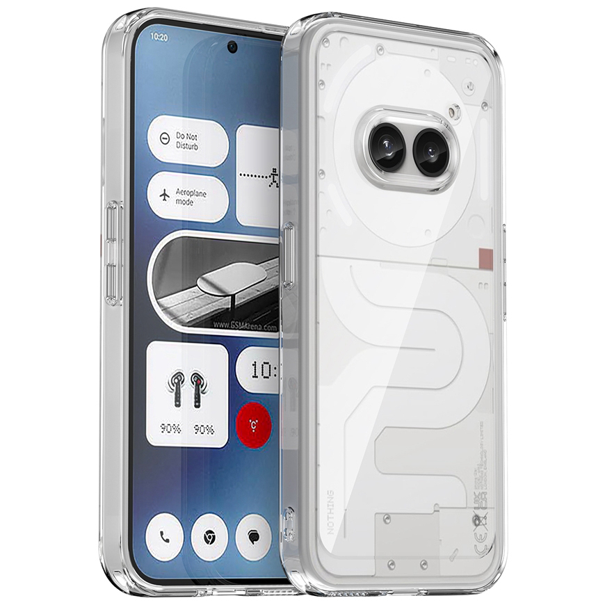 Hybrid Acrylic Shockproof Case for Nothing Phone (2a) Plus Clear