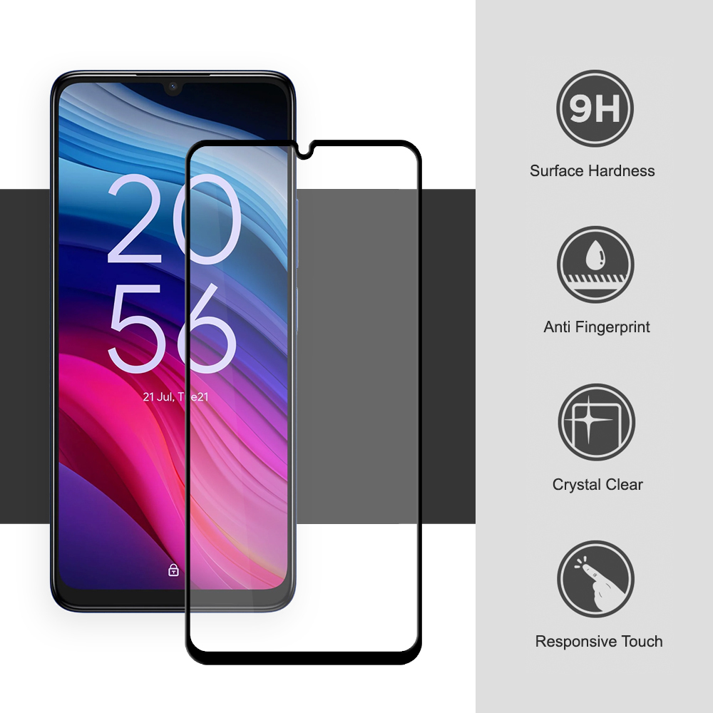 Full Coverage Tempered Glass Screen Protector for TCL 505 / 505s
