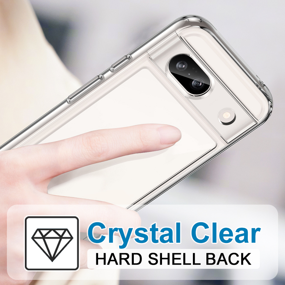 Hybrid Acrylic Shockproof Case for Google Pixel 8a (Clear)