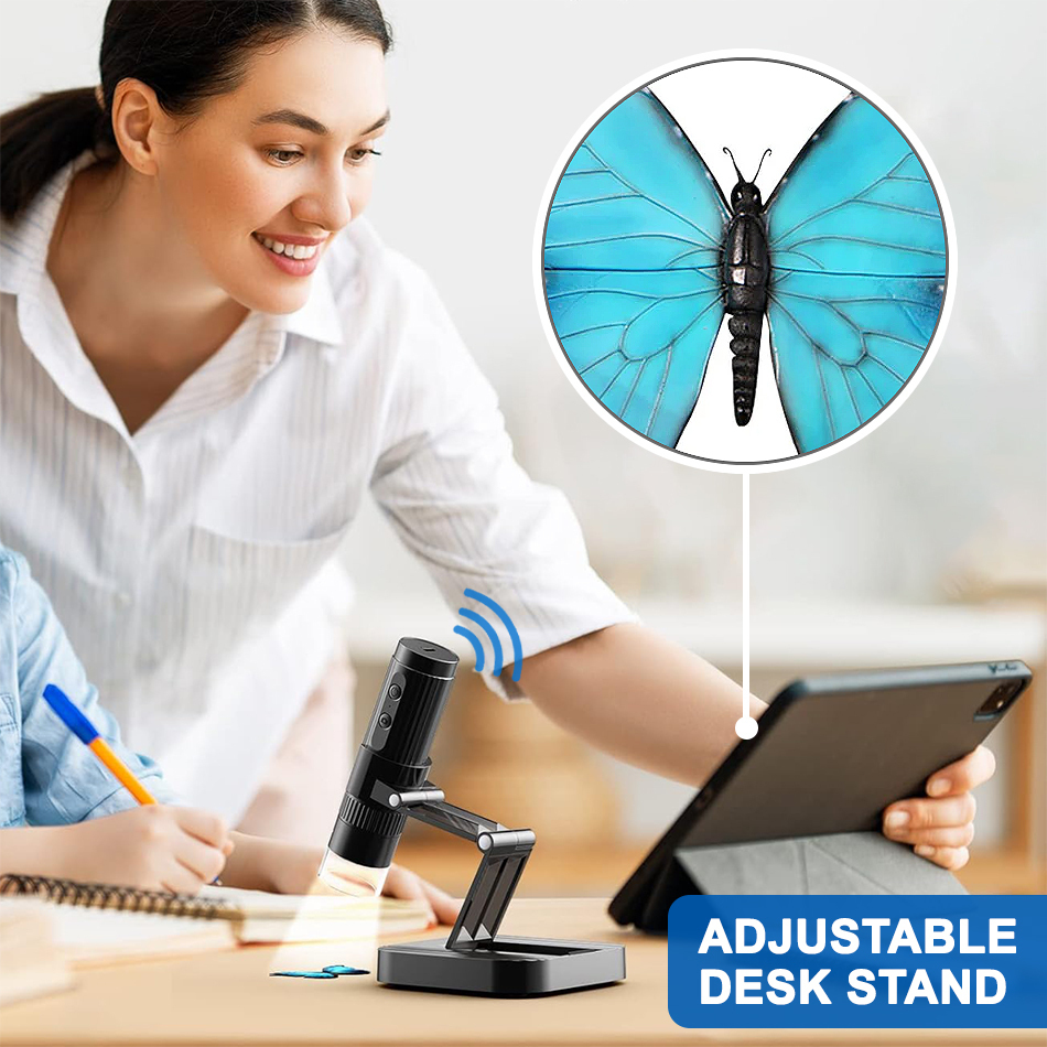 WiFi Wireless Digital Microscope Camera 50x-1000x Zoom for Phone