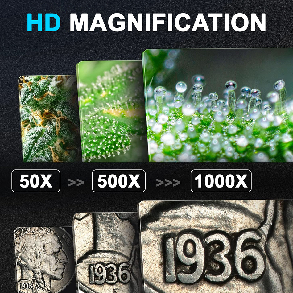 WiFi Wireless Digital Microscope Camera 50x-1000x Zoom for Phone