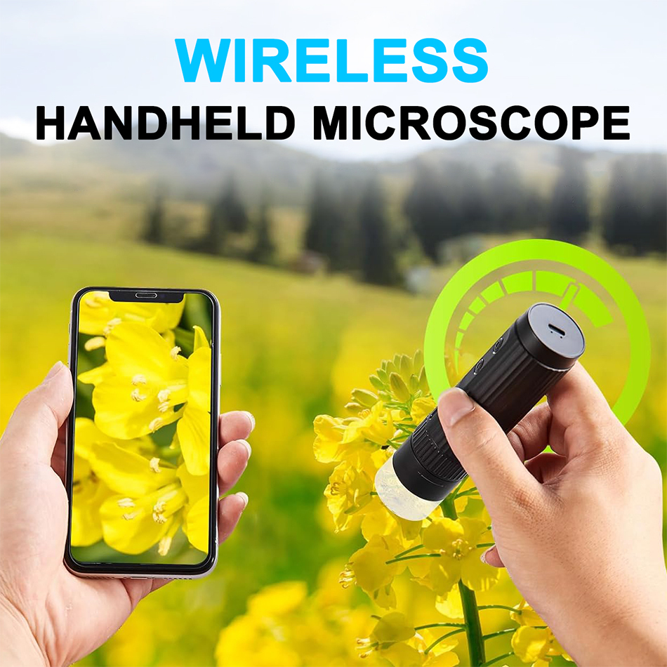 WiFi Wireless Digital Microscope Camera 50x-1000x Zoom for Phone