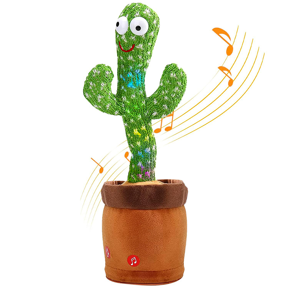 Dancing Cactus Kids Toy / Sing / Record / Repeat / Mimic