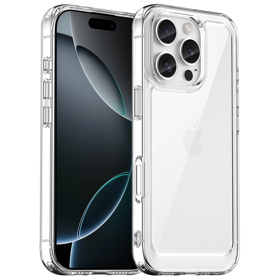 Hybrid Acrylic Shockproof Case for Apple iPhone 16 Pro (Clear)