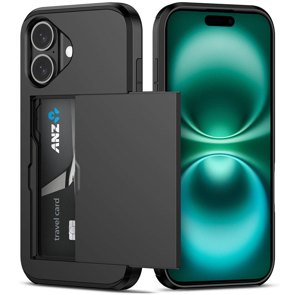Tough Armour Slide Case Card Holder for Apple iPhone 16 Plus