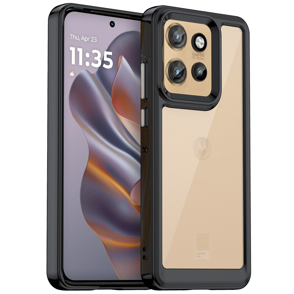 Hybrid Acrylic Shockproof Case for Motorola Edge 50 Neo (Black)