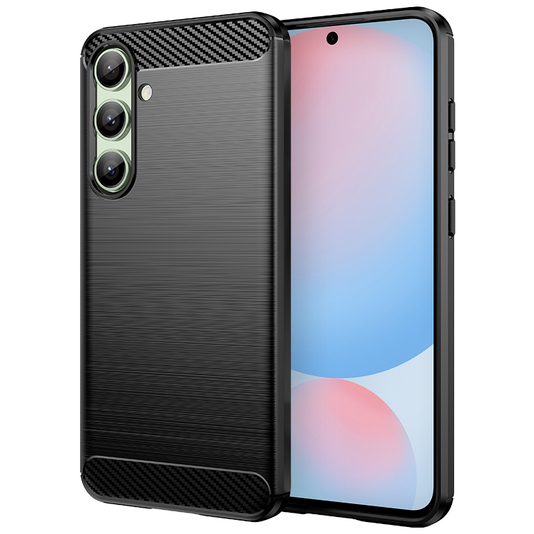 Flexi Slim Carbon Fibre Case for Samsung Galaxy S24 FE (Black)