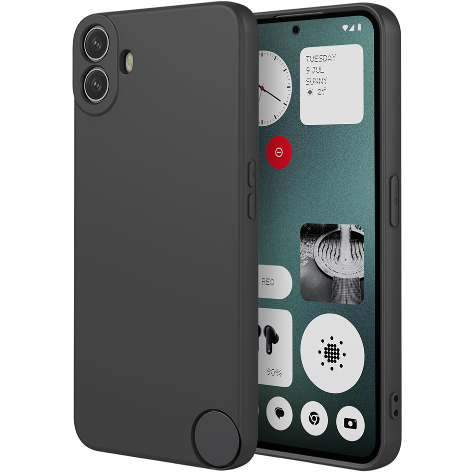 Flexi Stealth Silicone Case for Nothing CMF Phone 1 (Black)