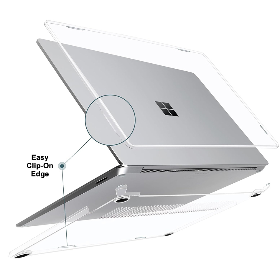 Glossy Hard Case for Microsoft Surface Laptop 7 (13.8") (Clear)