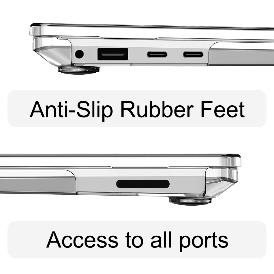 Glossy Hard Case for Microsoft Surface Laptop 7 (13.8") (Clear)