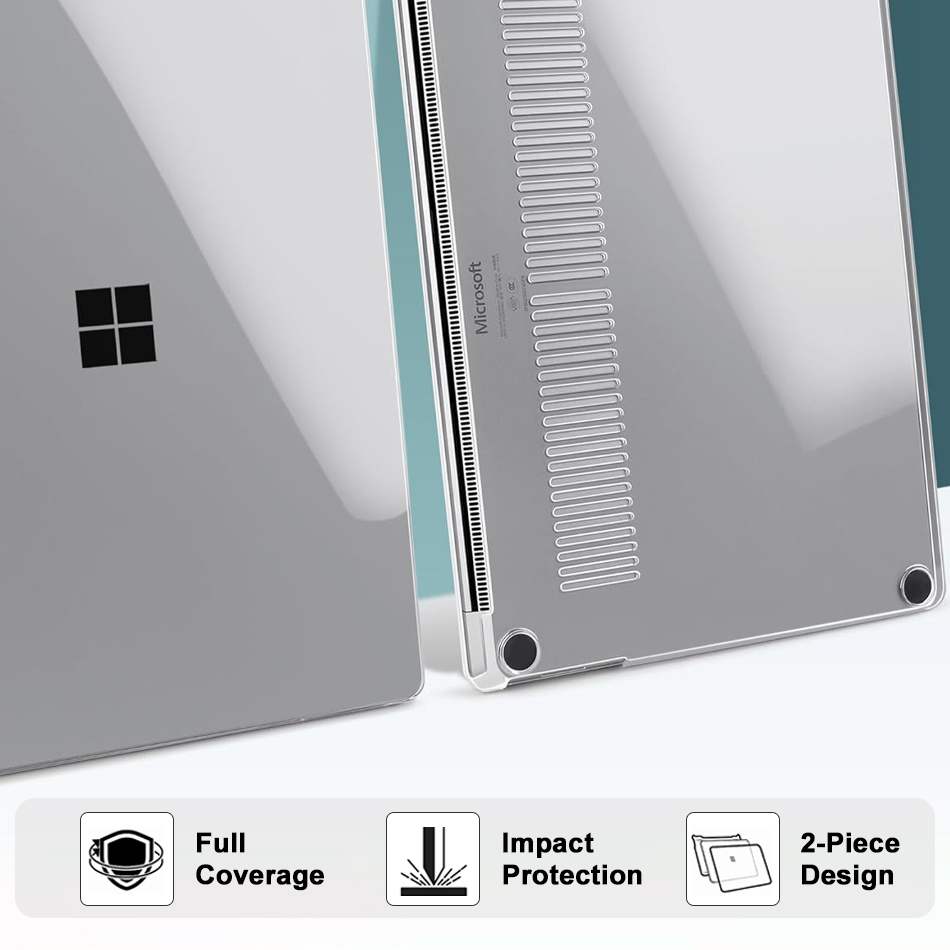 Glossy Hard Case for Microsoft Surface Laptop 7 (13.8") (Clear)