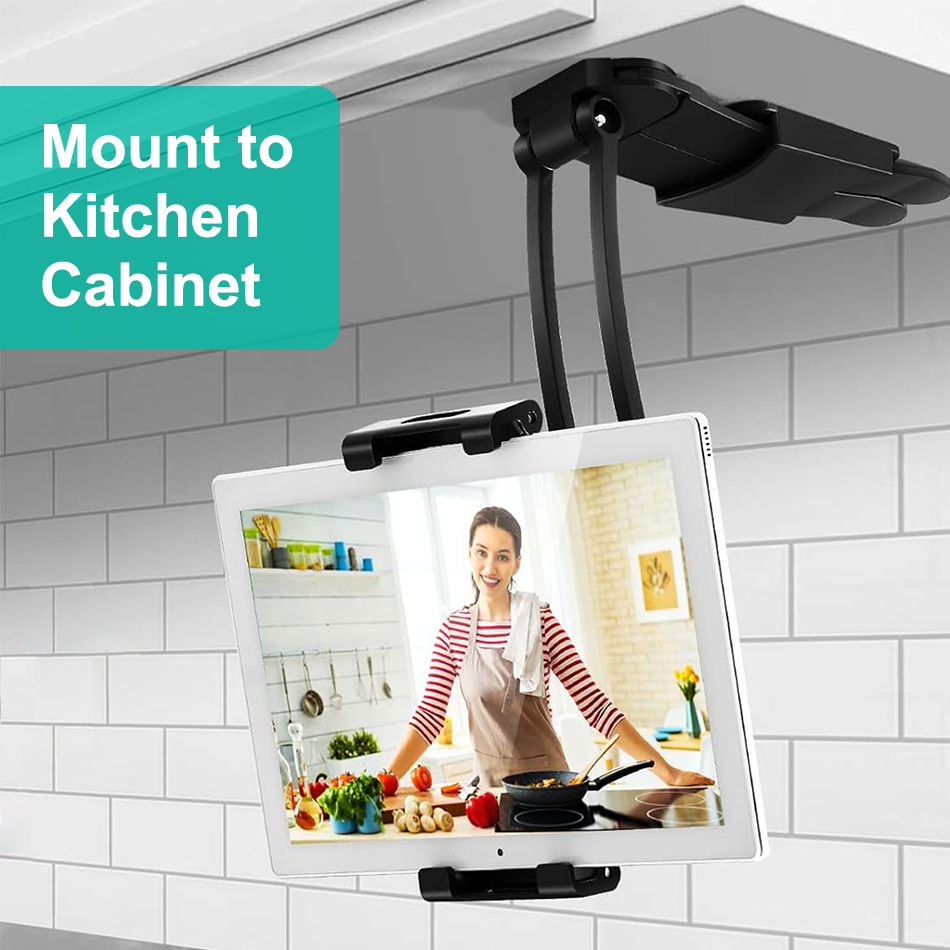 Aluminium Adjustable Tablet Stand Wall Mount Holder for iPad