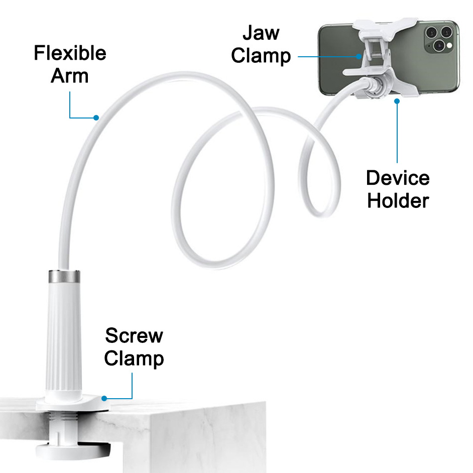 Ugreen Flexible Metal Lazy Arm / Phone Holder / Desktop Stand