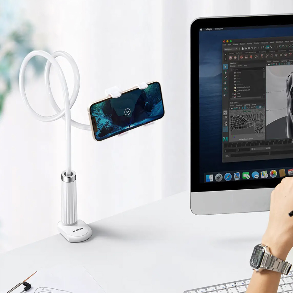 Ugreen Flexible Metal Lazy Arm / Phone Holder / Desktop Stand
