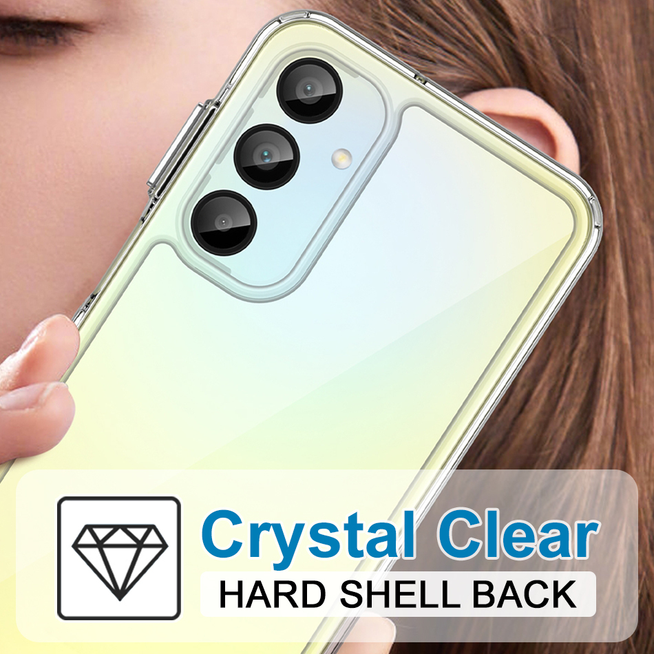 Hybrid Acrylic Shockproof Case for Samsung Galaxy A16 5G (Clear)