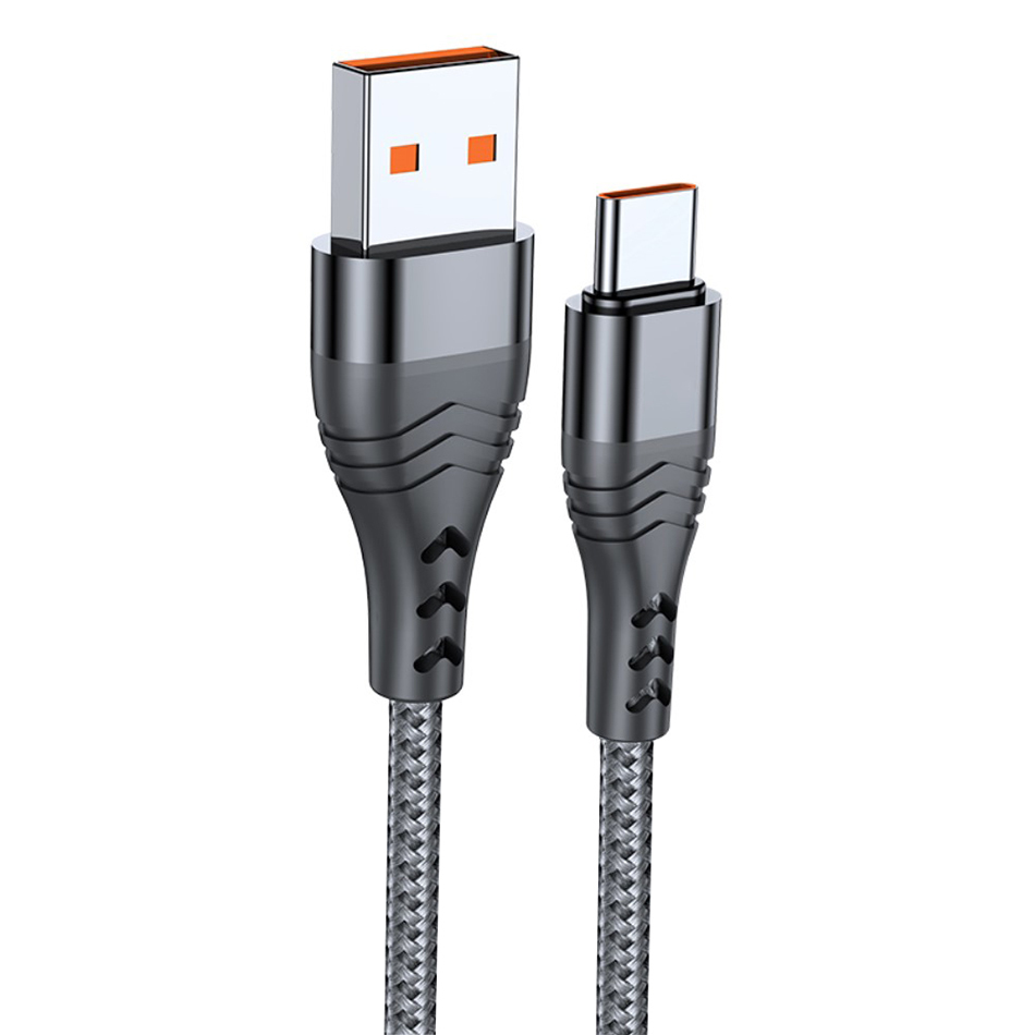 66W SuperCharge USB-A to Type-C Charging Cable (3m) (Silver)