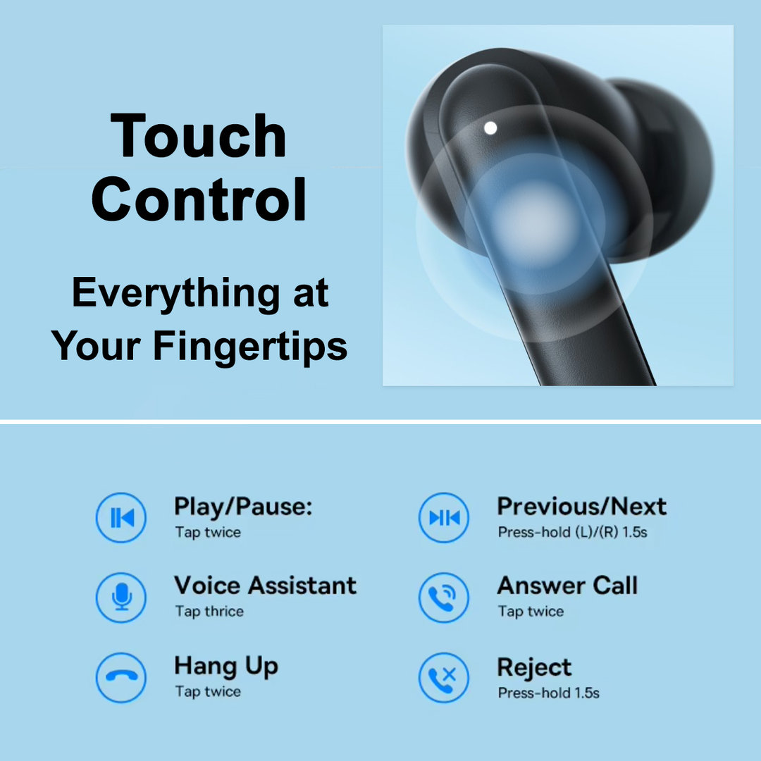 Baseus Bowie E17 (ENC) Bluetooth Wireless Earphones (Black)