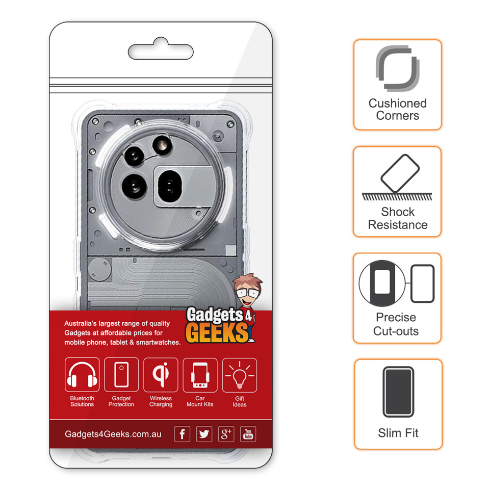 Flexi Gel Shockproof Case for Nothing Phone (3a) Pro (Clear)