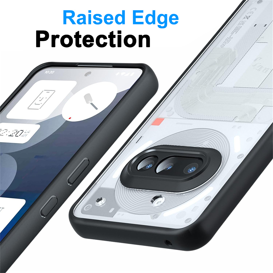 Hybrid Fusion Shockproof Case for Nothing Phone (3a) (Black)