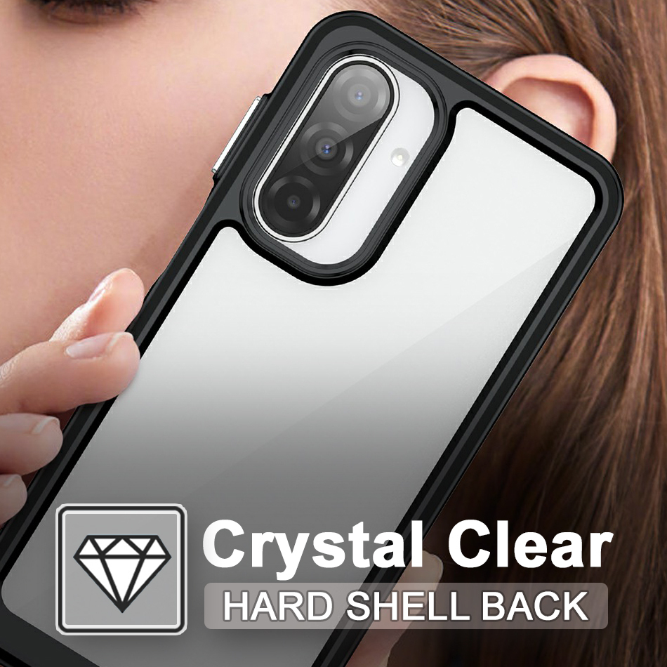 Hybrid Acrylic Shockproof Case for Samsung Galaxy A17 5G (Black)