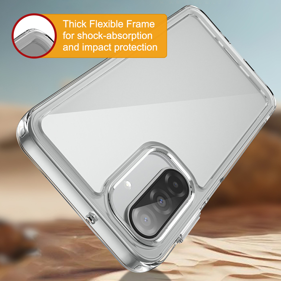 Hybrid Acrylic Shockproof Case for Samsung Galaxy A17 5G (Clear)