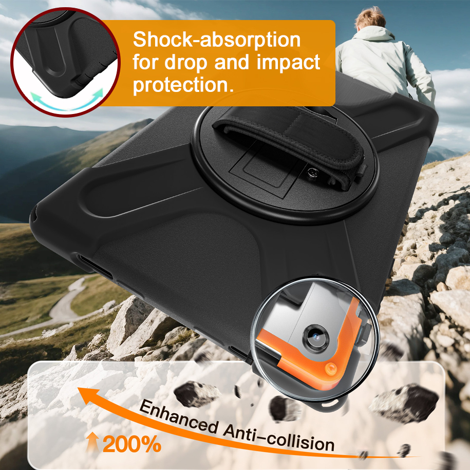 360 Hand Holder Strap Shockproof Case for Samsung Galaxy Tab A11+