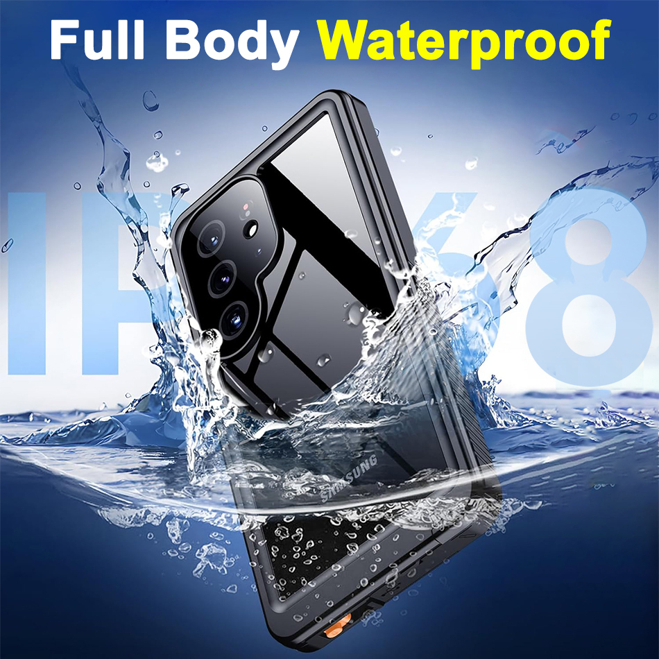 RedPepper Waterproof Case for Samsung Galaxy S25 Ultra (Black)