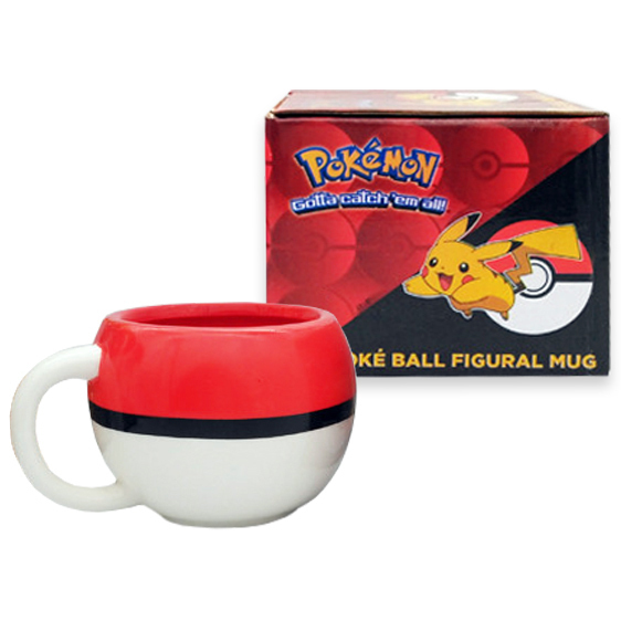 Just Funky Pokemon Go Poke Ball Figural Mug / Coffee Cup